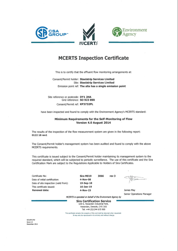 Servosteel | Environmental Responsibilities